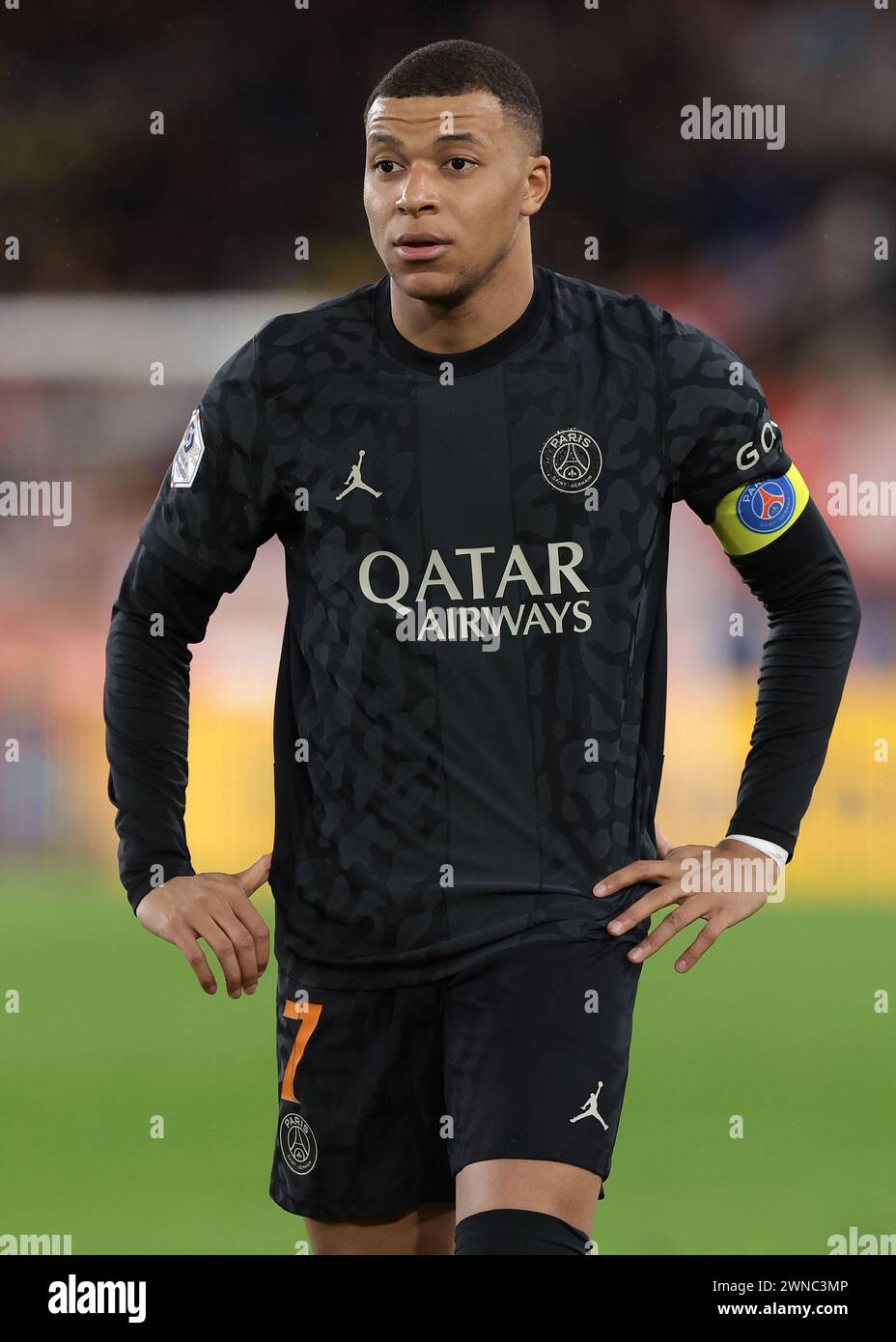 Monaco, Monaco. 1st Mar, 2024. Kylian Mbappe of PSG during the Ligue 1 ...