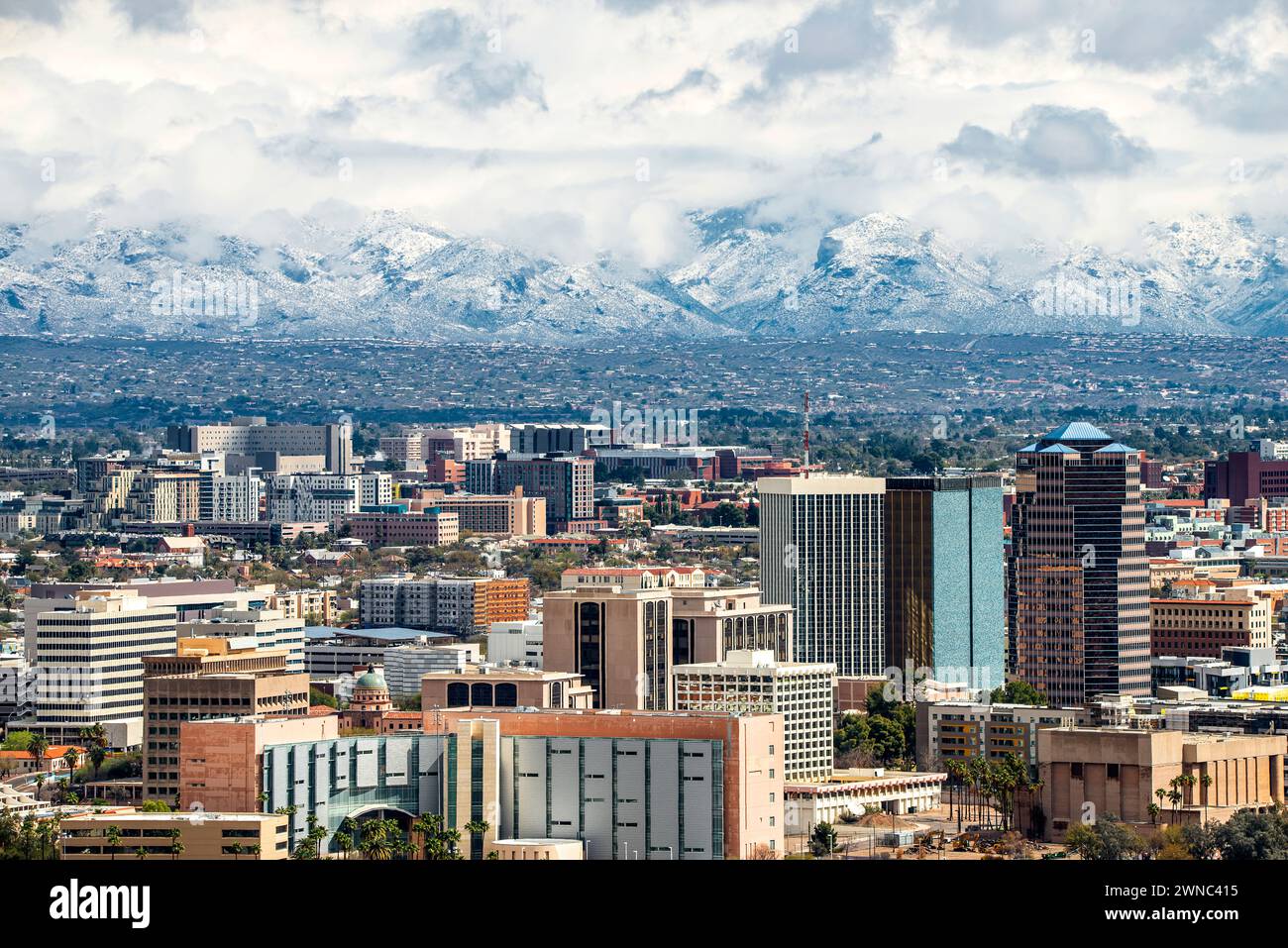 Cityscape of Tucson Arizona Stock Photo - Alamy