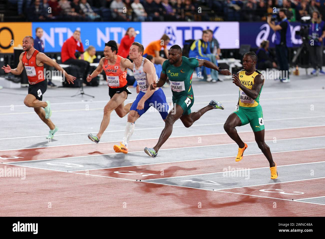 Emmanuel Eseme (CMR, 60 Metres) in his semi-final during the 2024 World ...