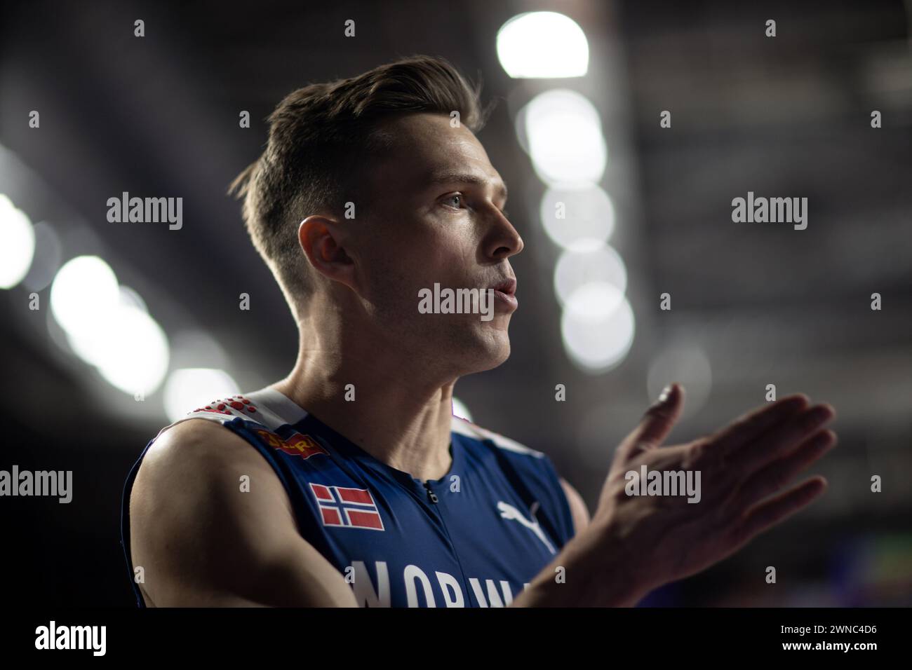 Karsten Warholm (NOR, 400 Metres) before his semi-final during the 2024 ...