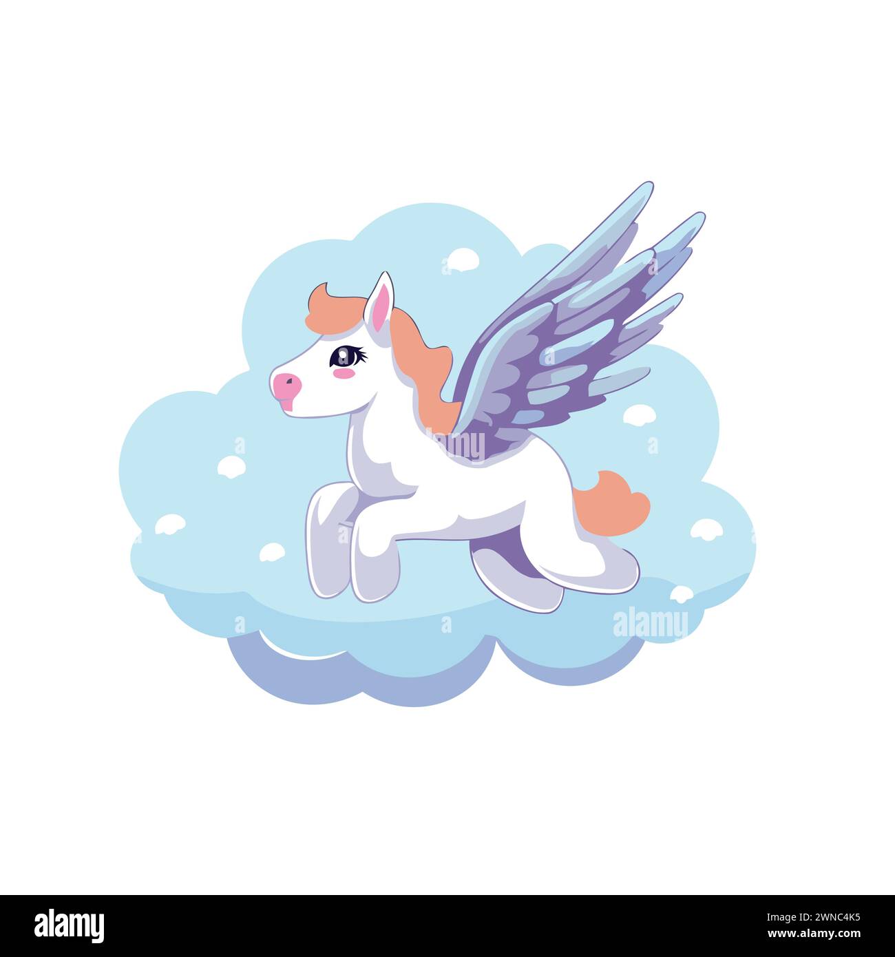 Flying with horse Stock Vector Images - Alamy