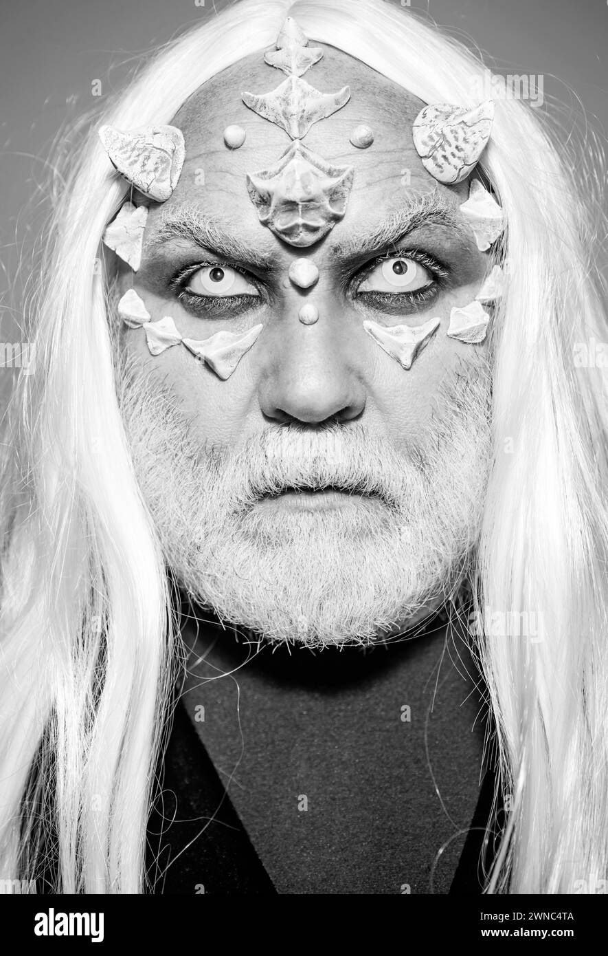 I got power in spell. Satan on Hell. Dracula - Halloween concept. Magic ...