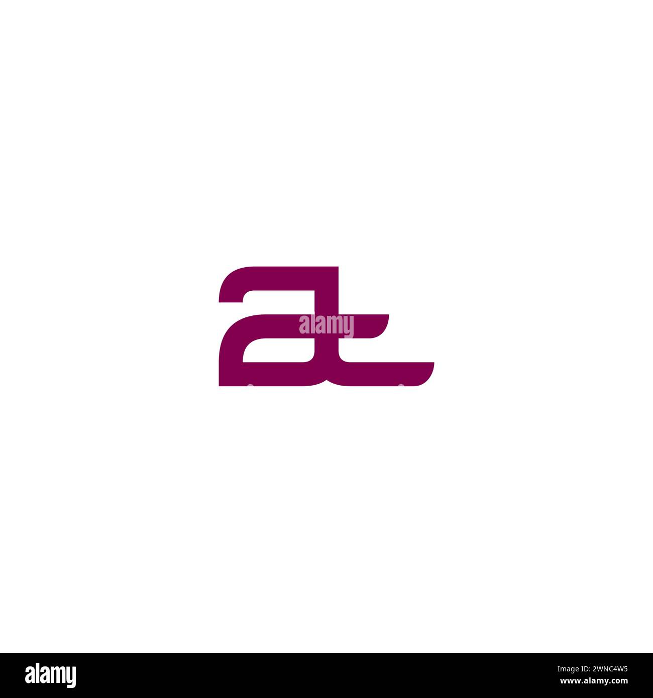 AT Initial Logo. Letter AT Logo Stock Vector Image & Art - Alamy