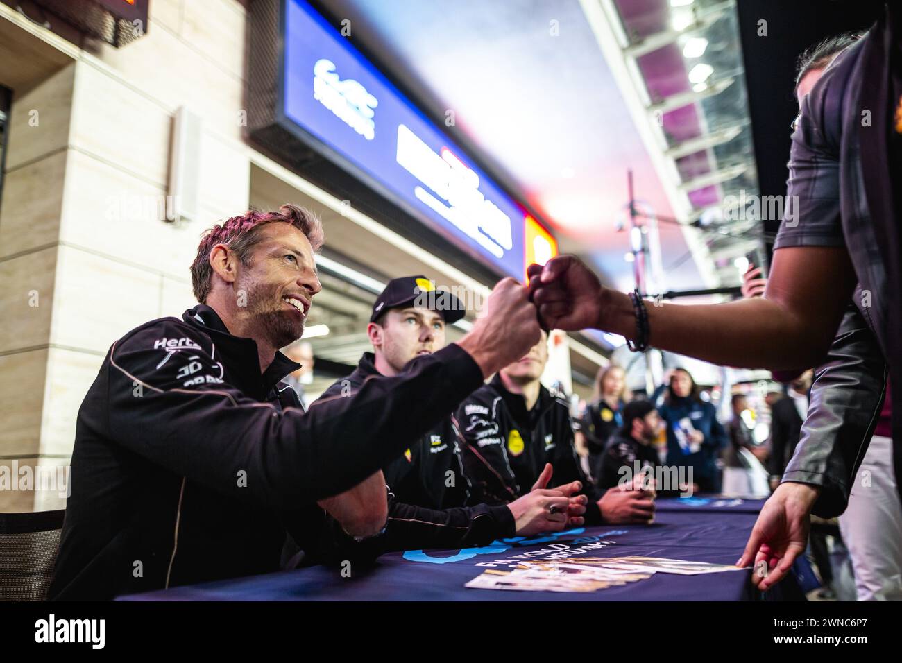 BUTTON Jenson (gbr), Hertz Team Jota, Porsche 963, autograph session ...