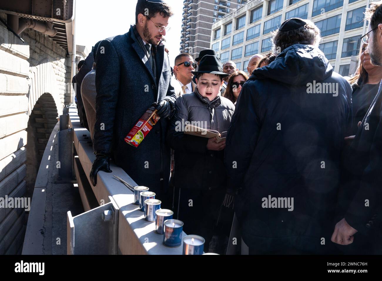 Ari, son of Ari Halberstam's sister reads prayer on Ari Halberstam ...
