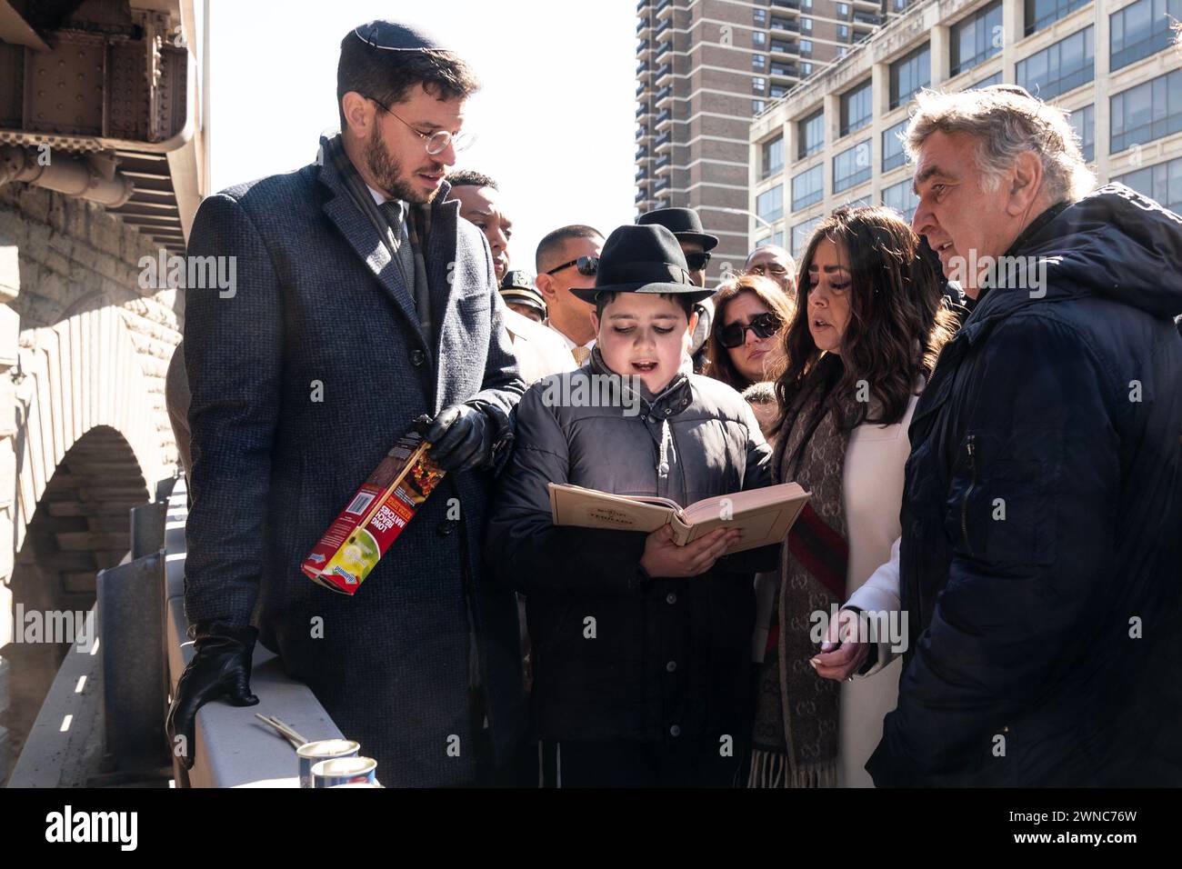 Ari, son of Ari Halberstam's sister reads prayer on Ari Halberstam ...