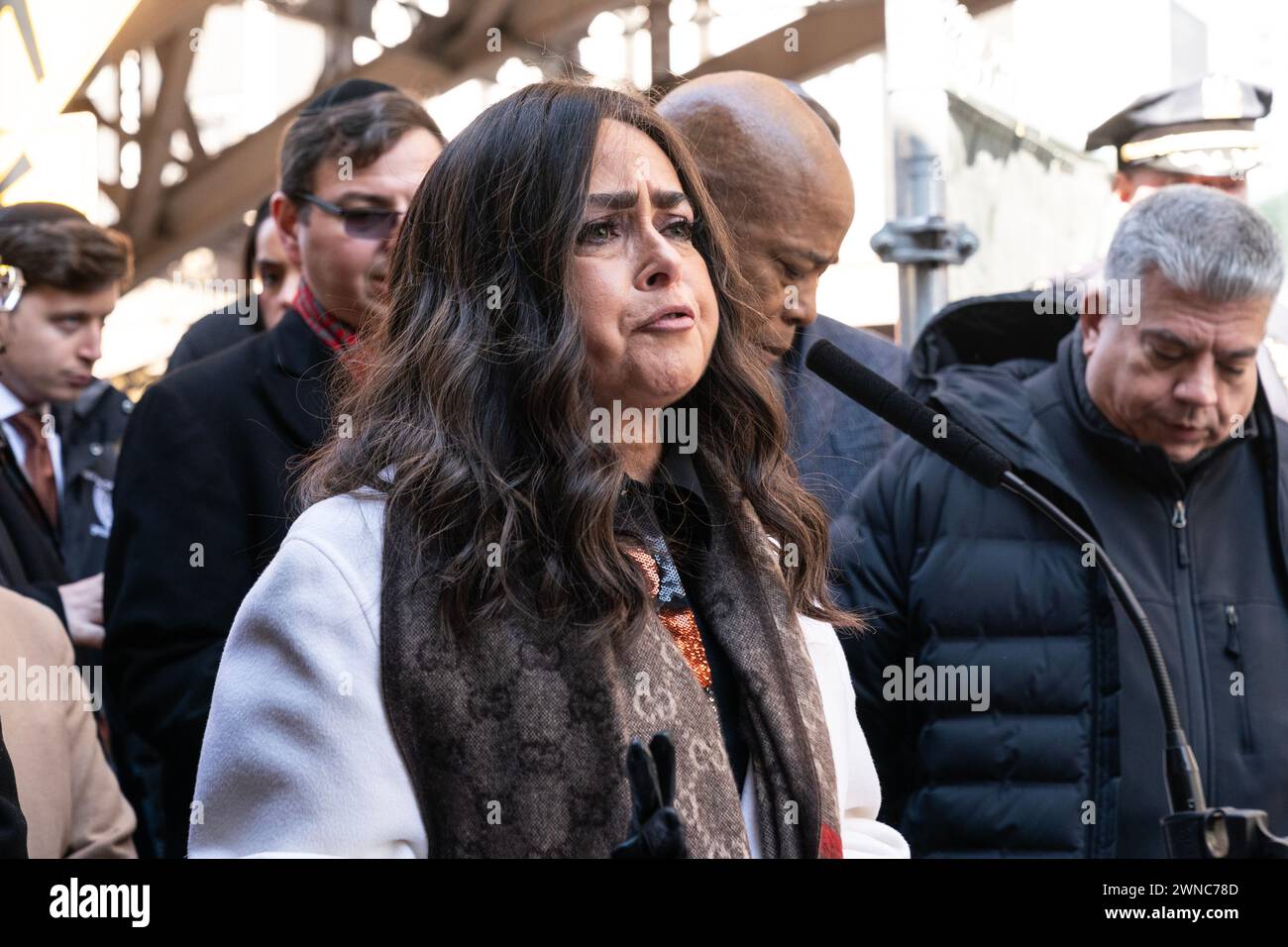 Devorah Halberstam, mother of Ari Halberstam speaks during 30th ...