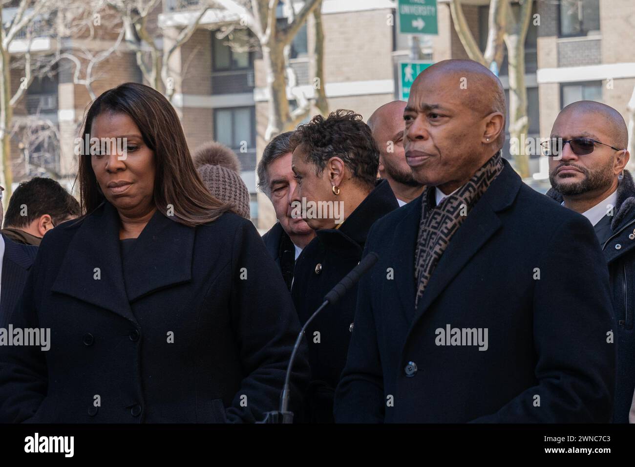 Mayor Eric Adams speaks during 30th anniversary commemoration of death ...