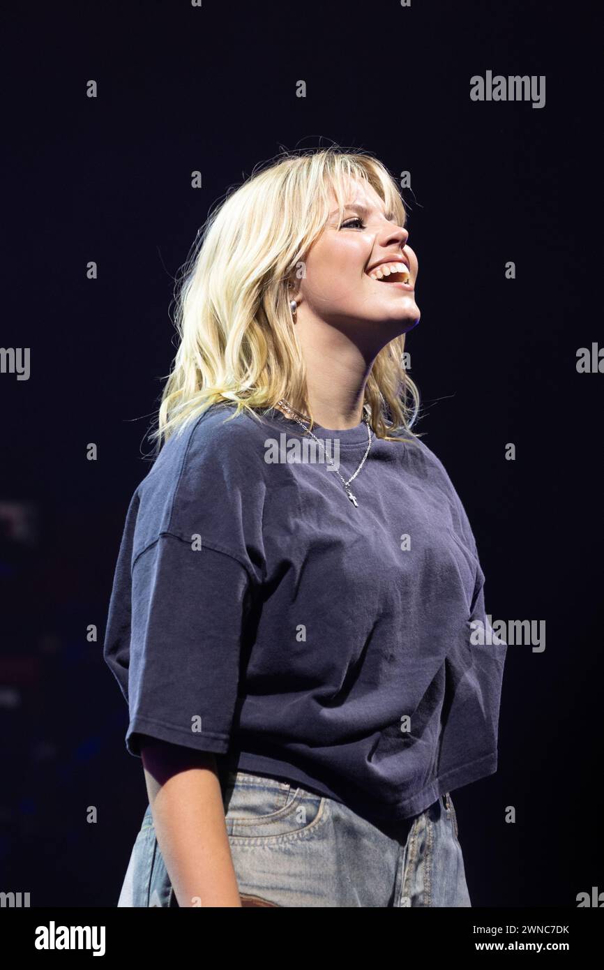 London, UK. March 1st, 2024. American singer Renee Rapp performs at the ...