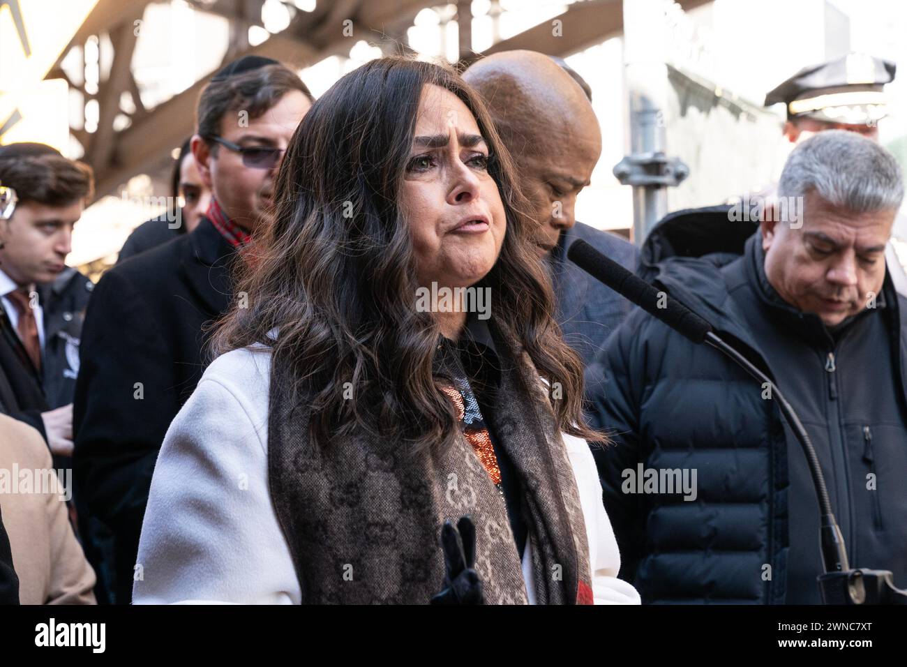 Devorah Halberstam, mother of Ari Halberstam speaks during 30th ...