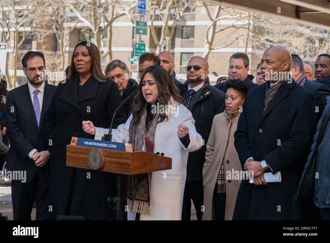 Devorah Halberstam, mother of Ari Halberstam speaks during 30th ...