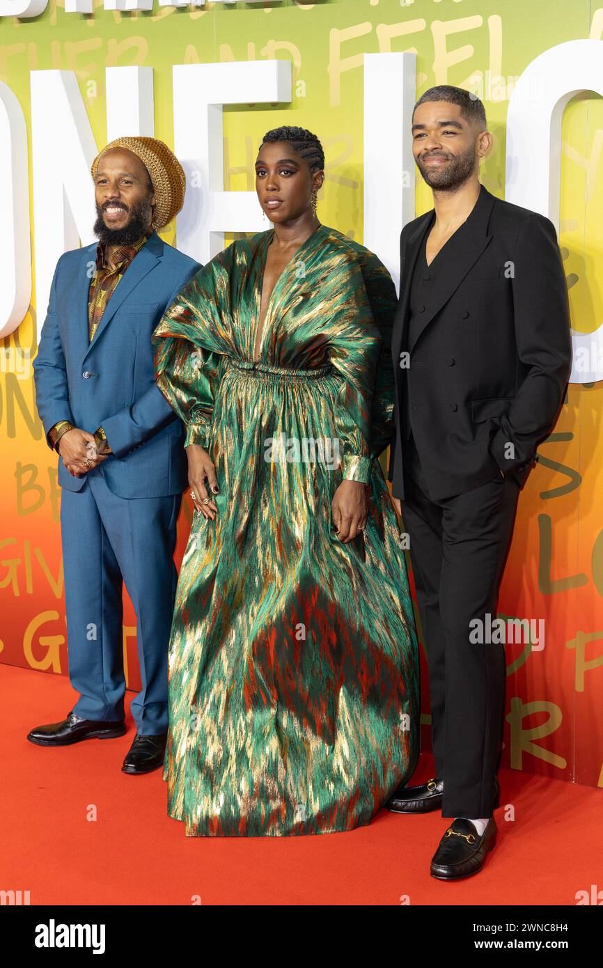 Celeb guests attend the UK Premiere of Bob Marley, One Love Featuring ...