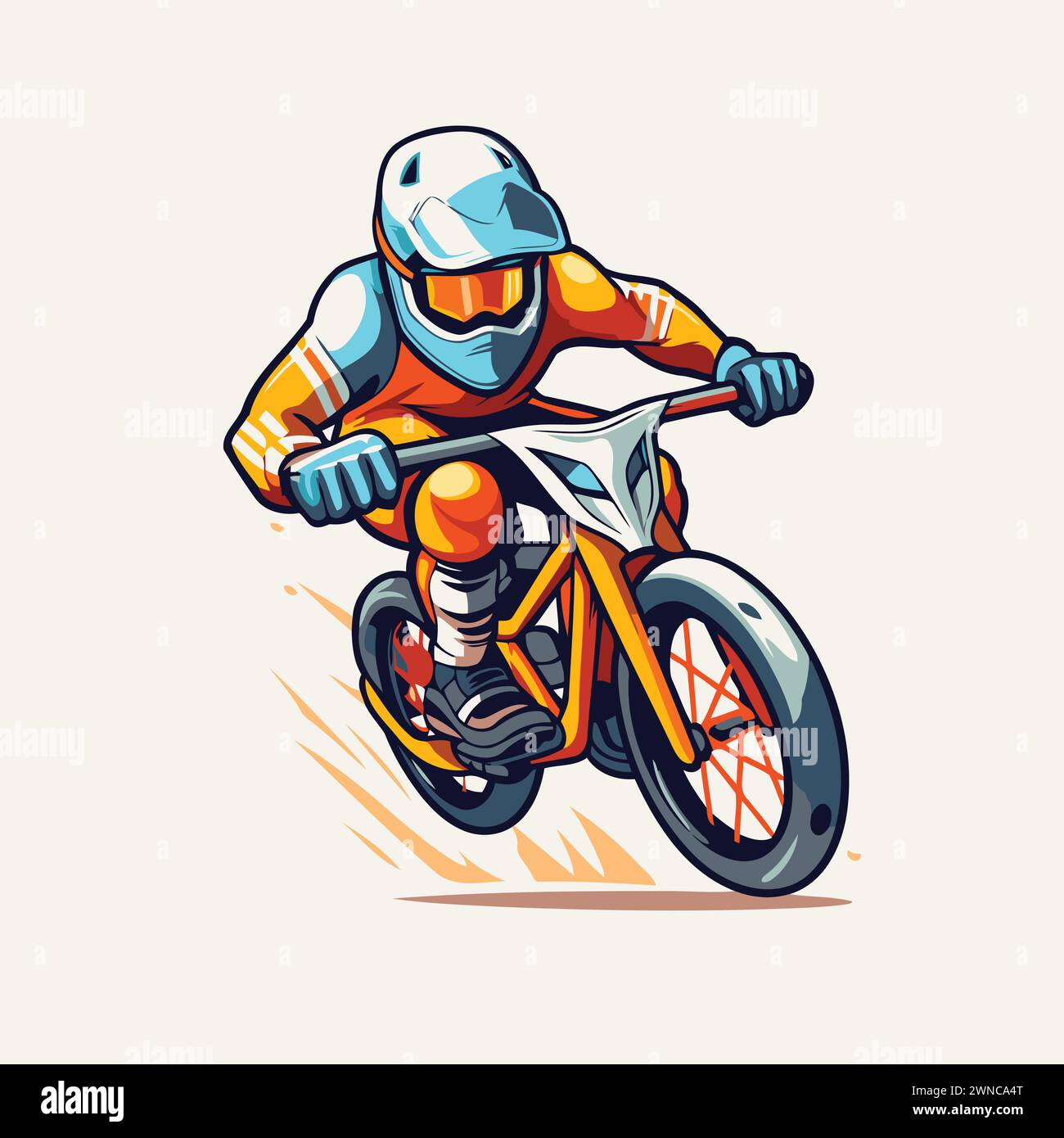 Cartoon motorcyclist Stock Vector Images - Alamy