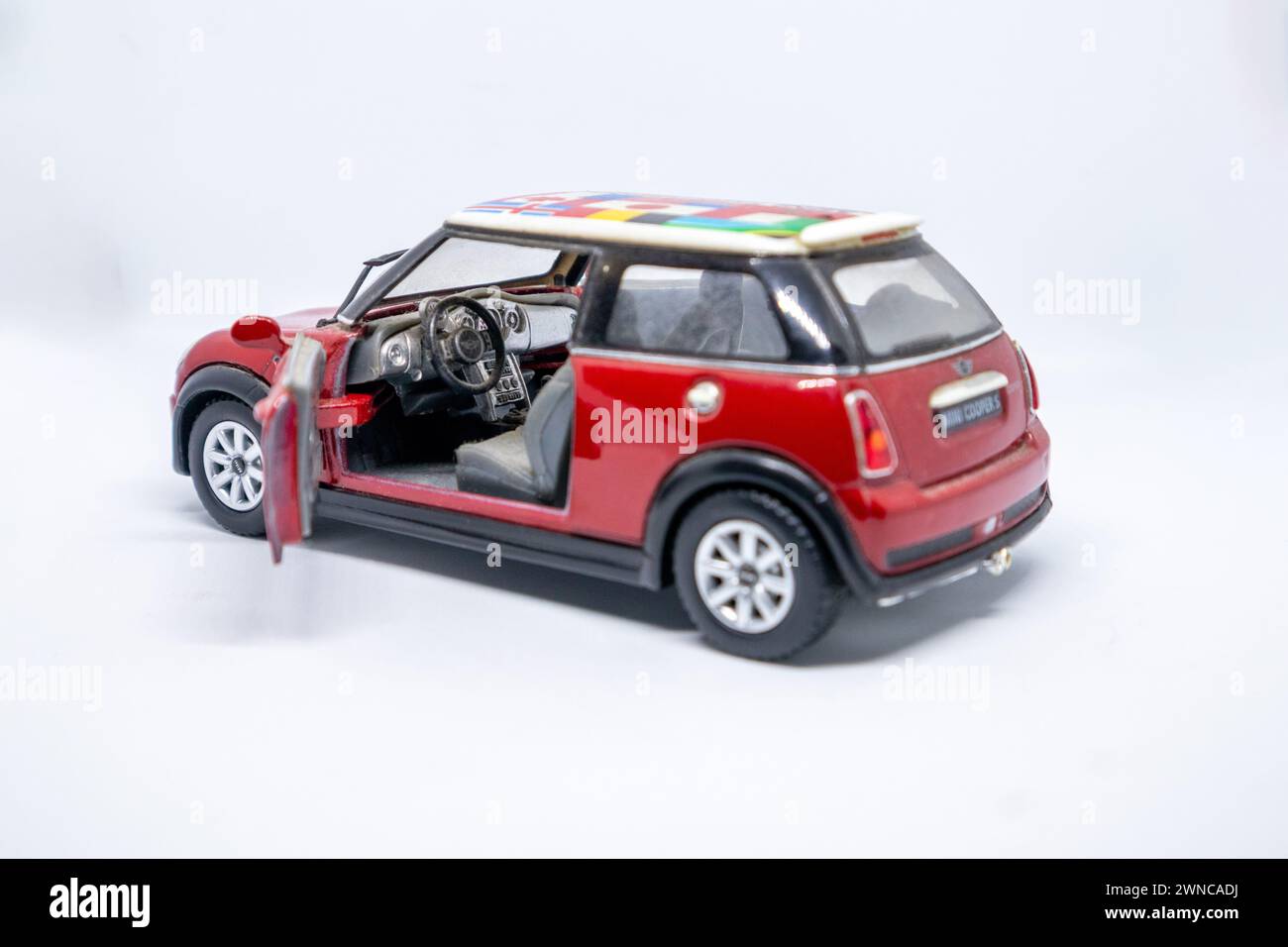 toy car, model very similar to a real car, red color Stock Photo - Alamy