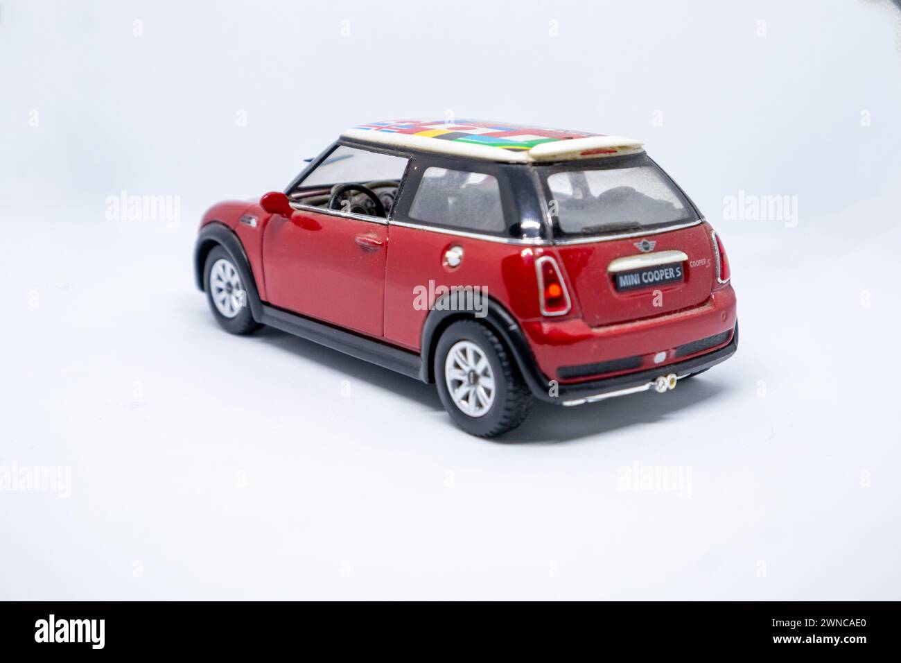 toy car, model very similar to a real car, red color Stock Photo - Alamy