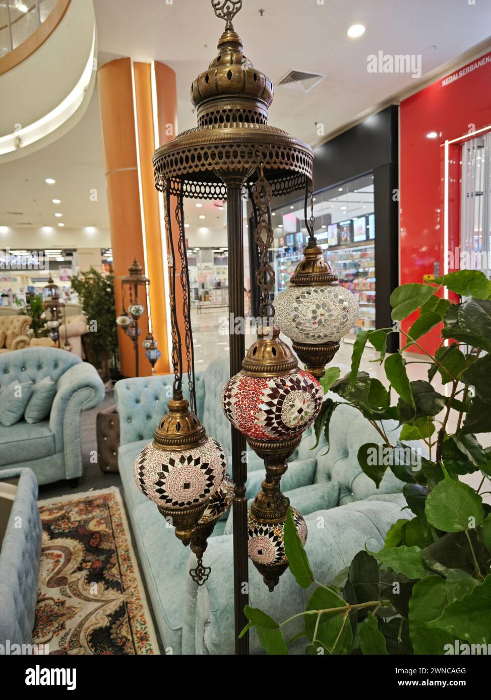 colorful designed electric light bulb stand Stock Photo - Alamy