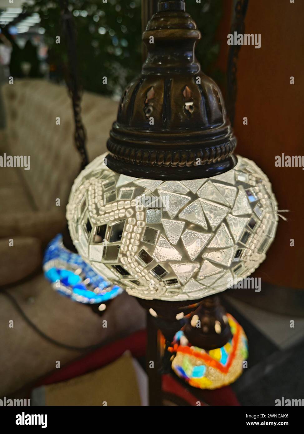 colorful designed electric light bulb stand Stock Photo - Alamy