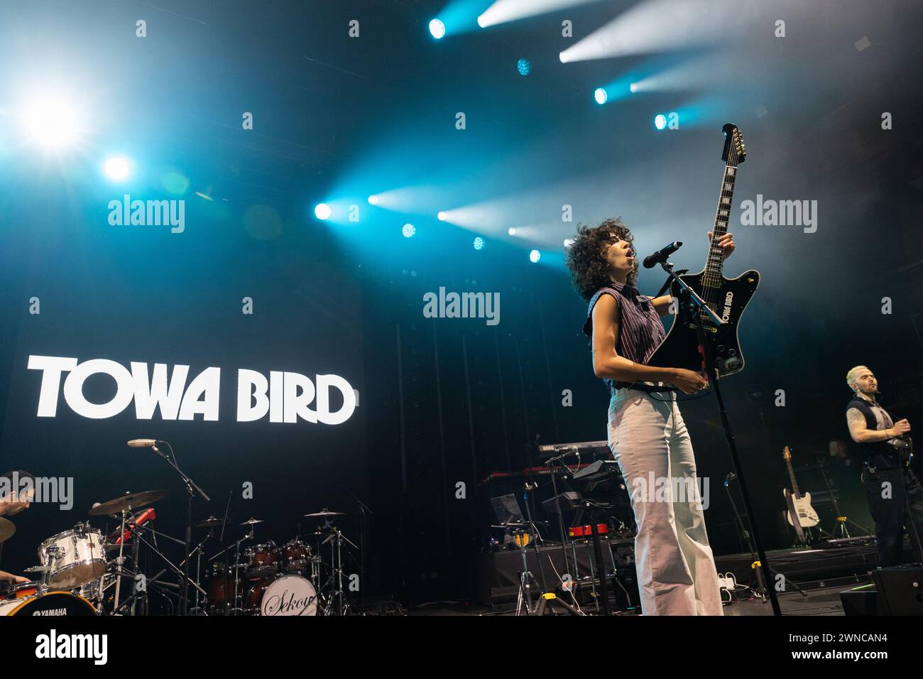 London, UK. March 1st, 2024. Singer Towa Bird performs at the Eventim ...