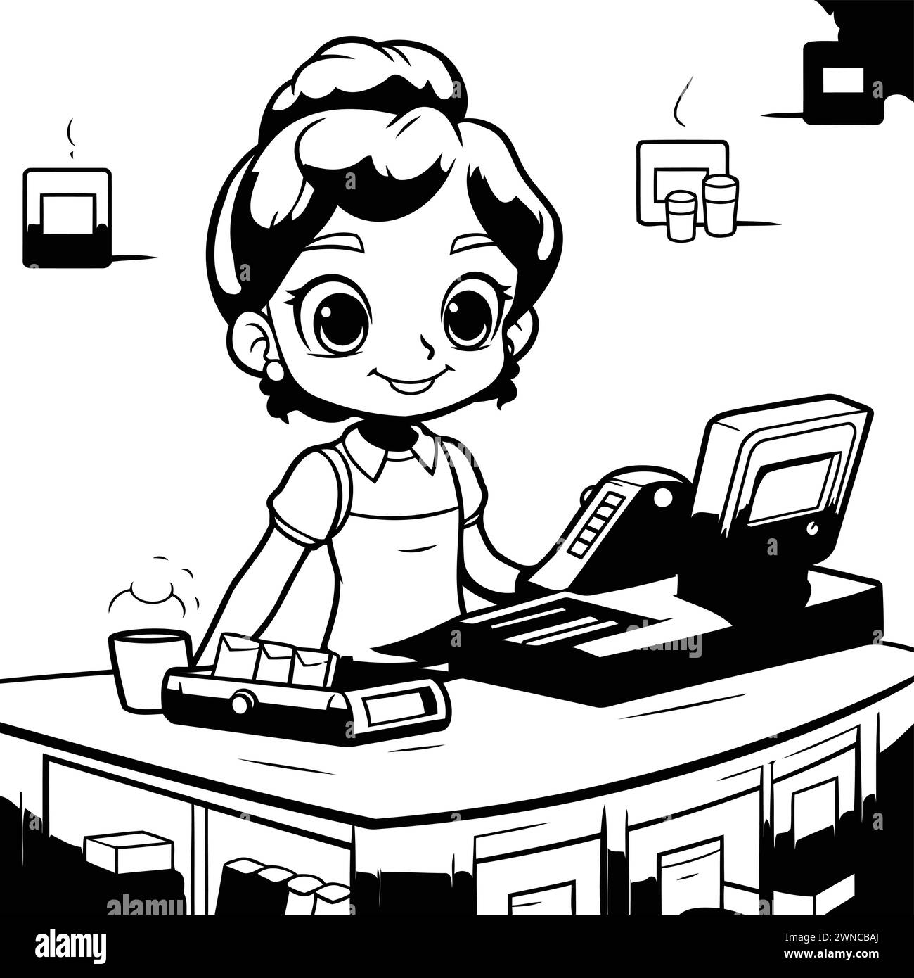 Cute work Black and White Stock Photos & Images - Alamy