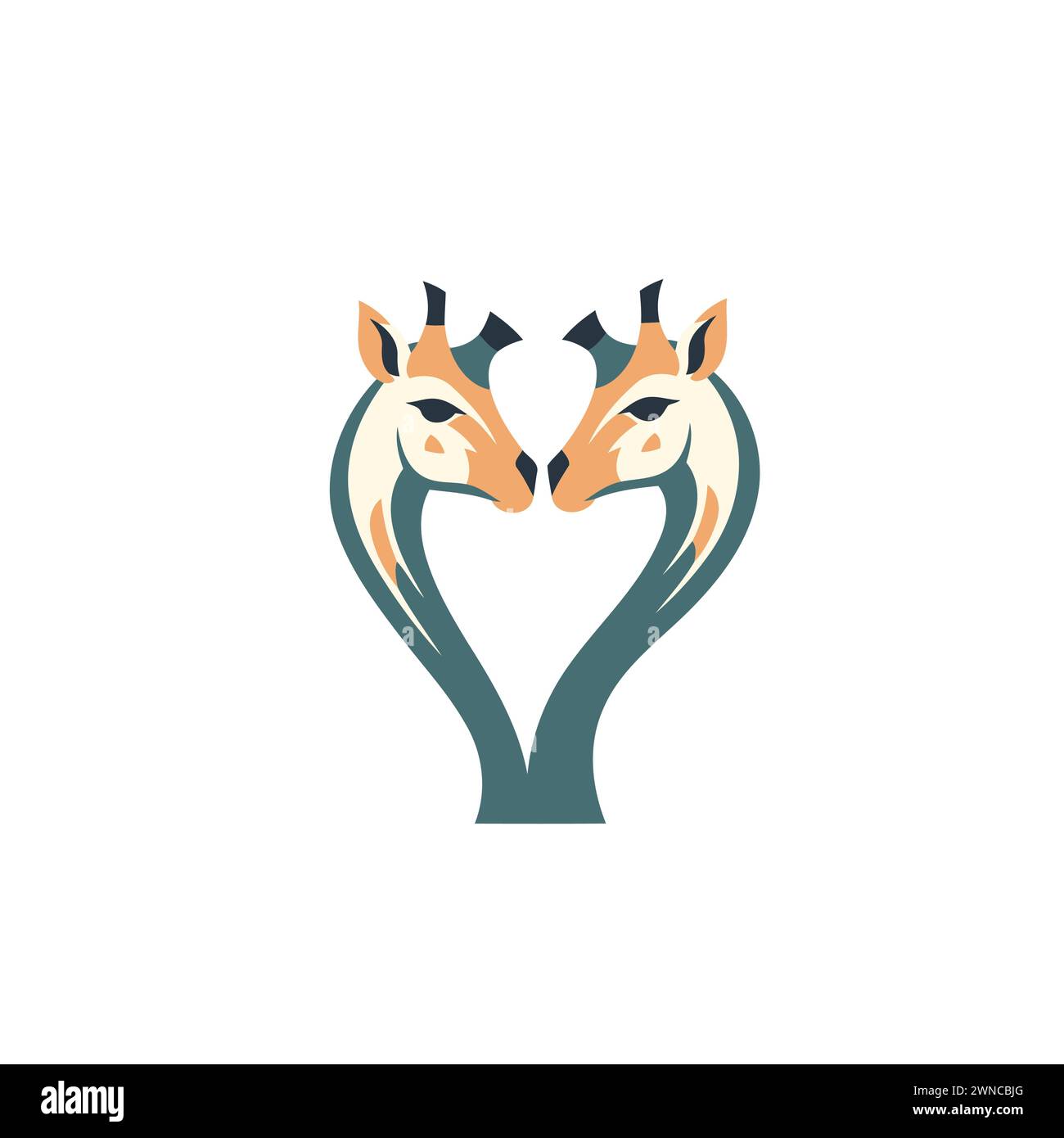 Giraffes drawing Stock Vector Images - Alamy