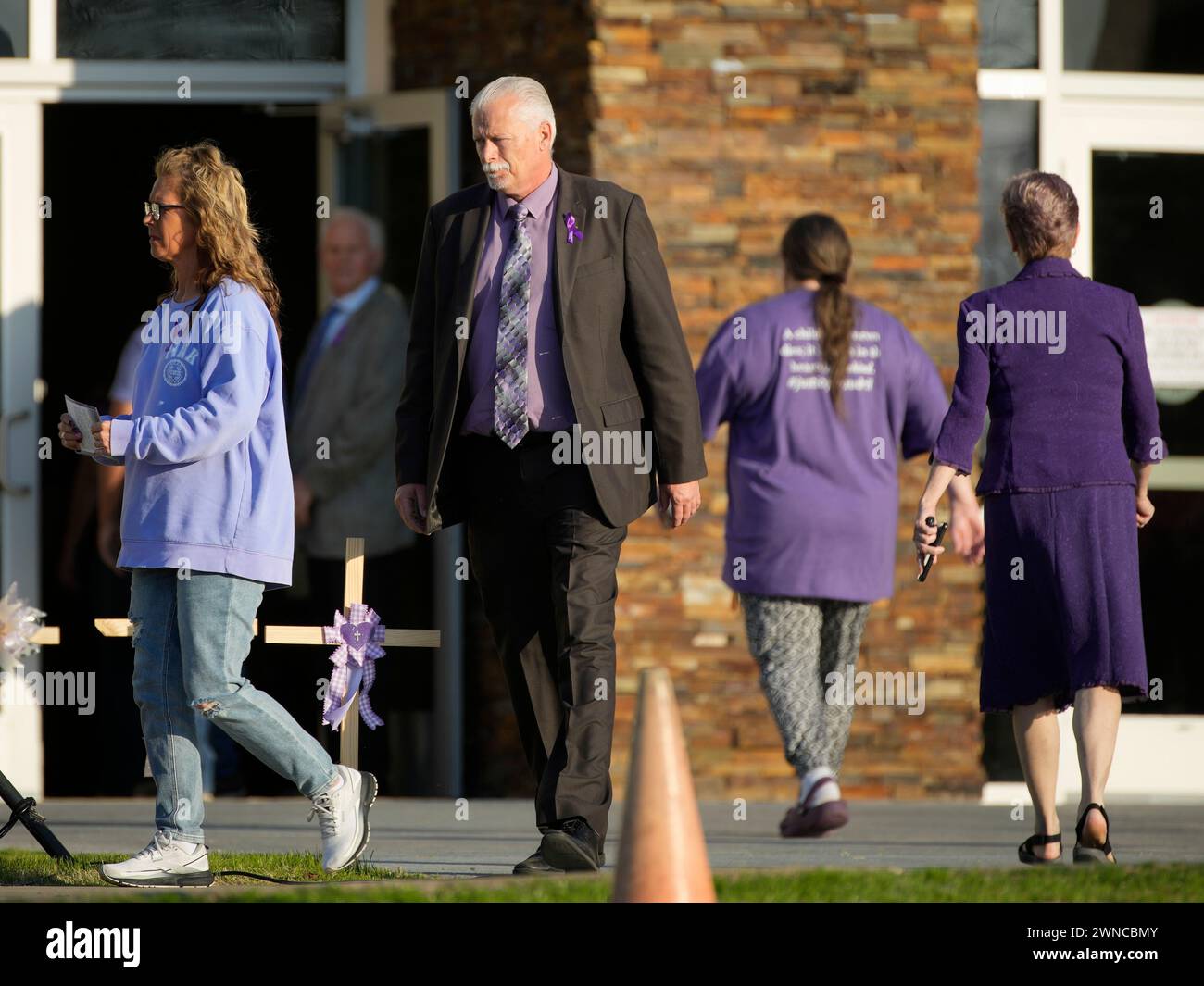 People pay respect to Audrii Cunningham during public visitation Friday ...