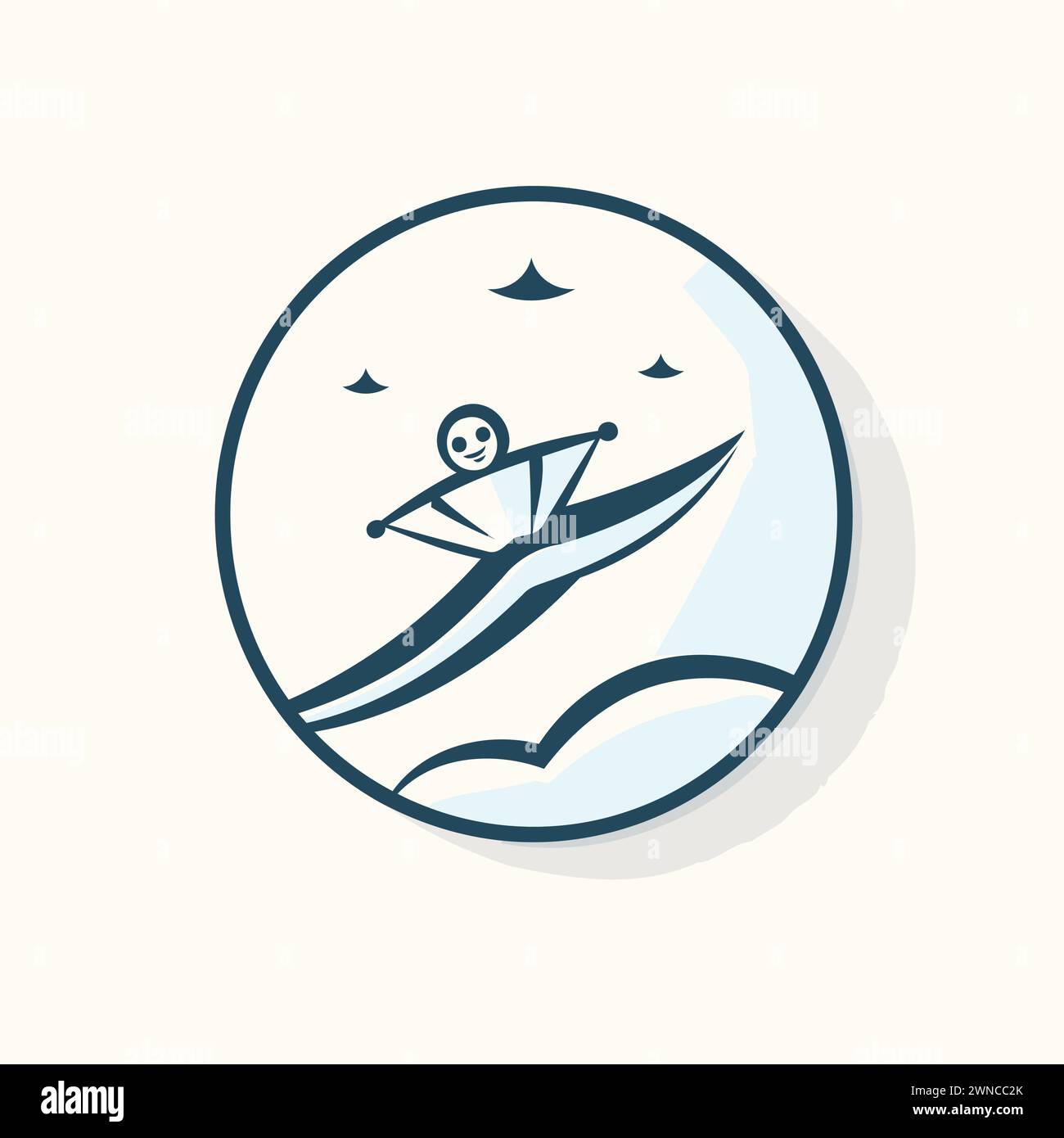Windsurfing logo hi-res stock photography and images - Alamy