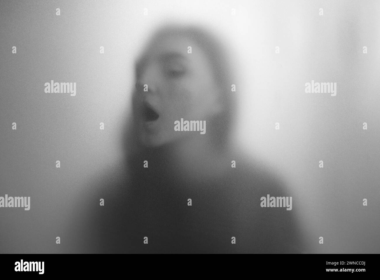 Spooky light effect Black and White Stock Photos & Images - Alamy