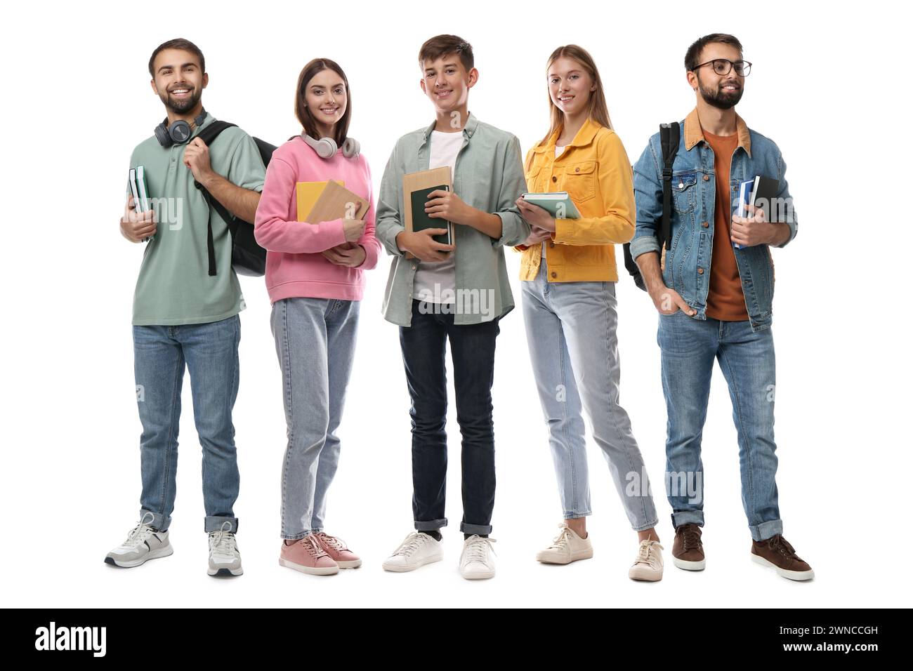 Girl many books school Cut Out Stock Images & Pictures - Alamy