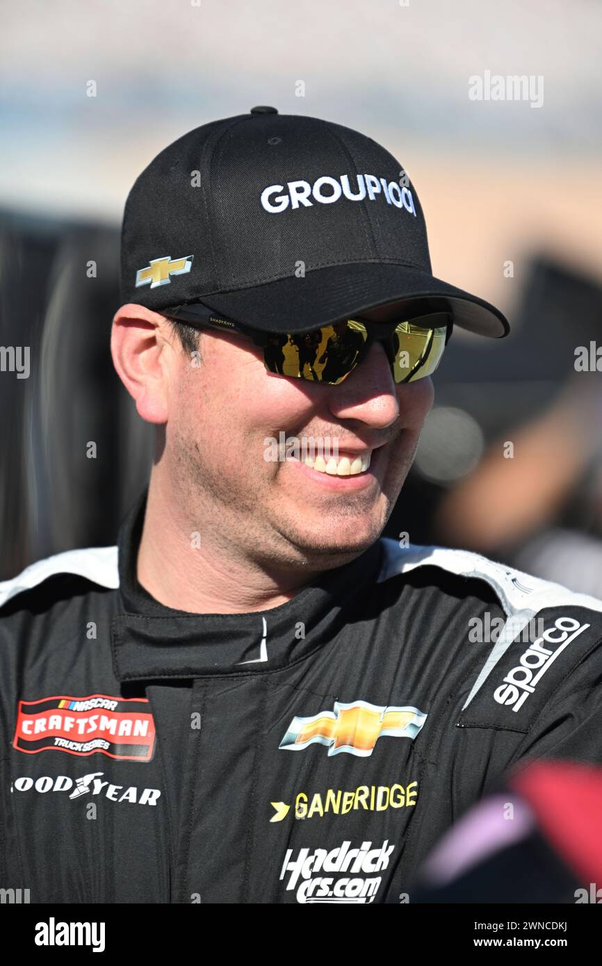 LAS VEGAS, NV - MARCH 01: Kyle Busch (#7 Spire Motorsports Group 1001 ...