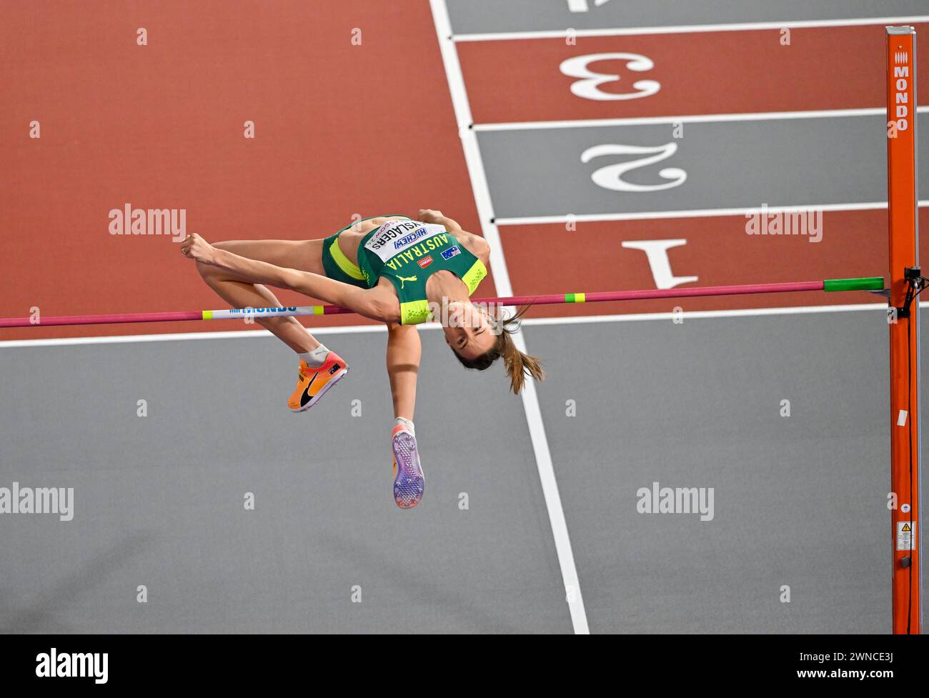 Glasgow, Scotland, UK. 01st Mar, 2024. in the Womens High Jump Final ...