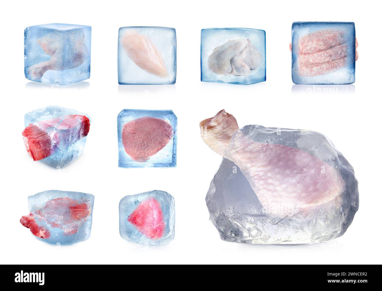 Deep frozen in ice cubes hi-res stock photography and images - Alamy