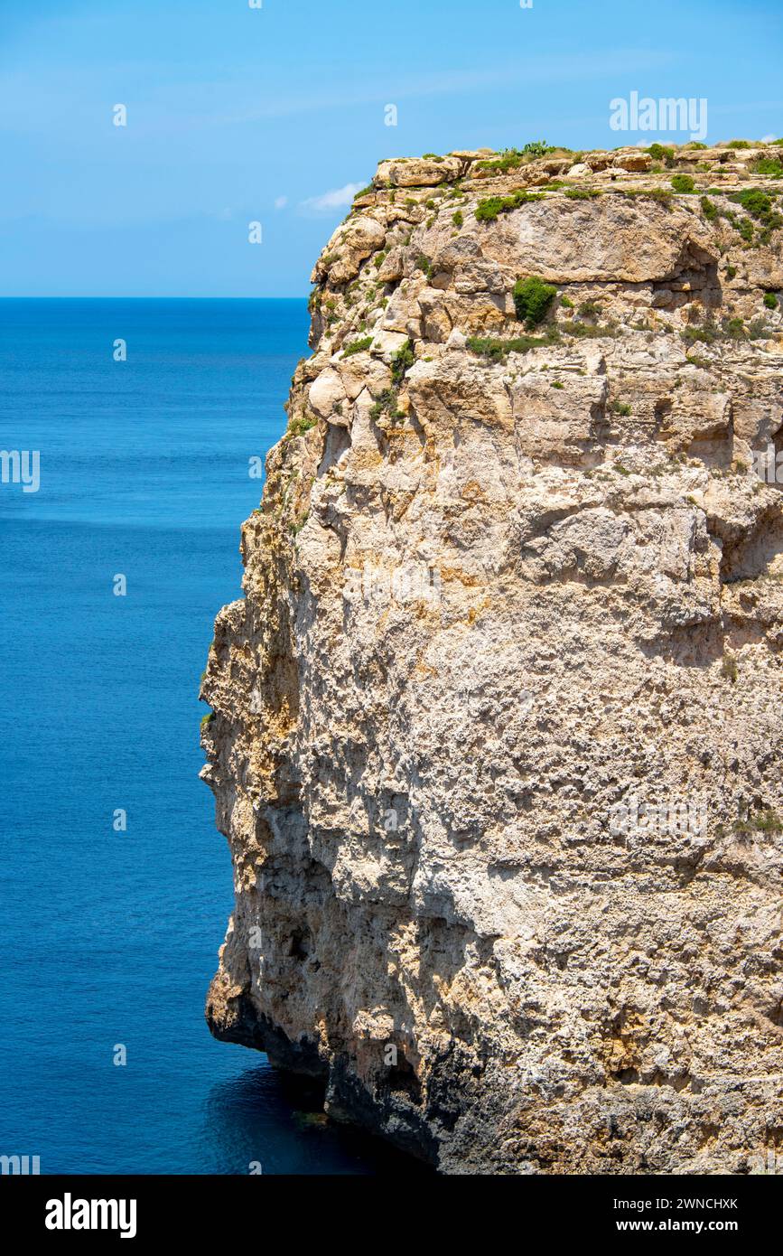 Limestone Dingli Cliffs - Malta Stock Photo - Alamy