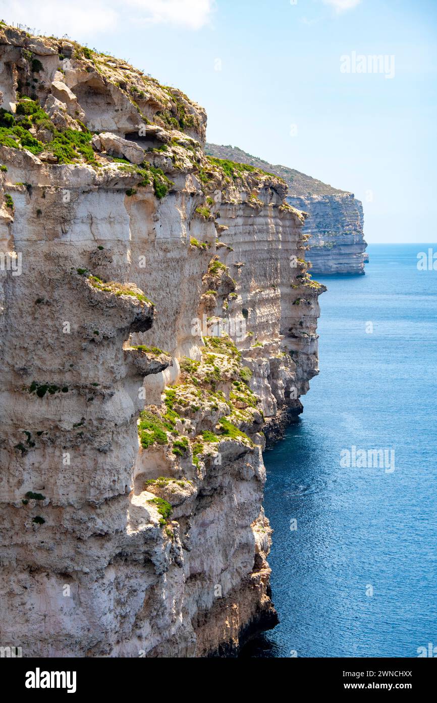 Limestone Dingli Cliffs - Malta Stock Photo - Alamy