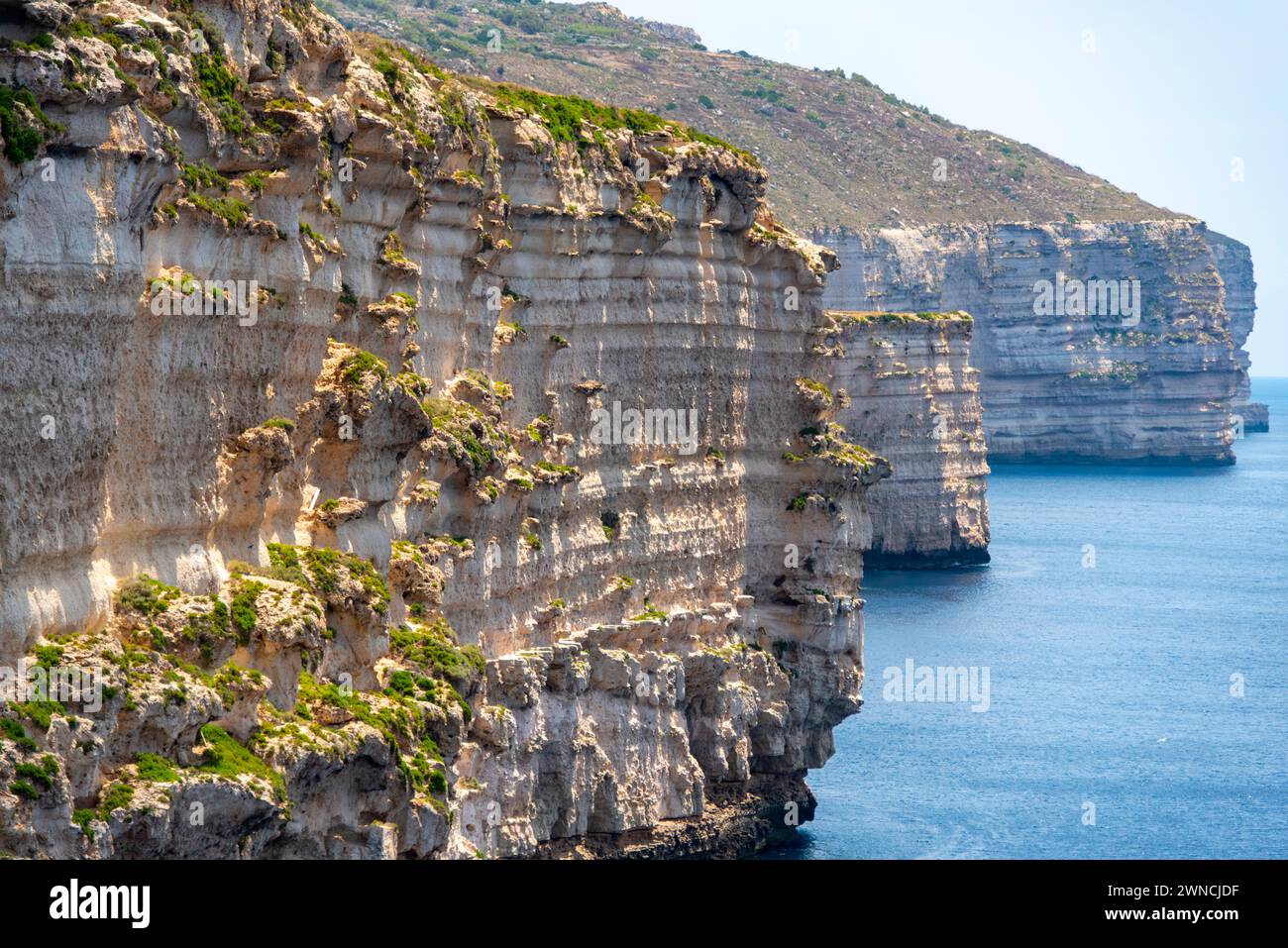 Limestone Dingli Cliffs - Malta Stock Photo - Alamy