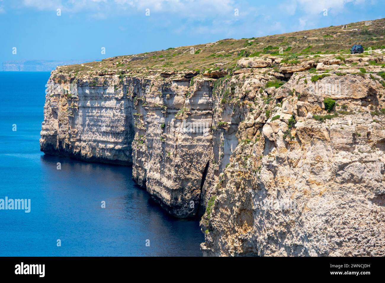 Limestone Dingli Cliffs - Malta Stock Photo - Alamy
