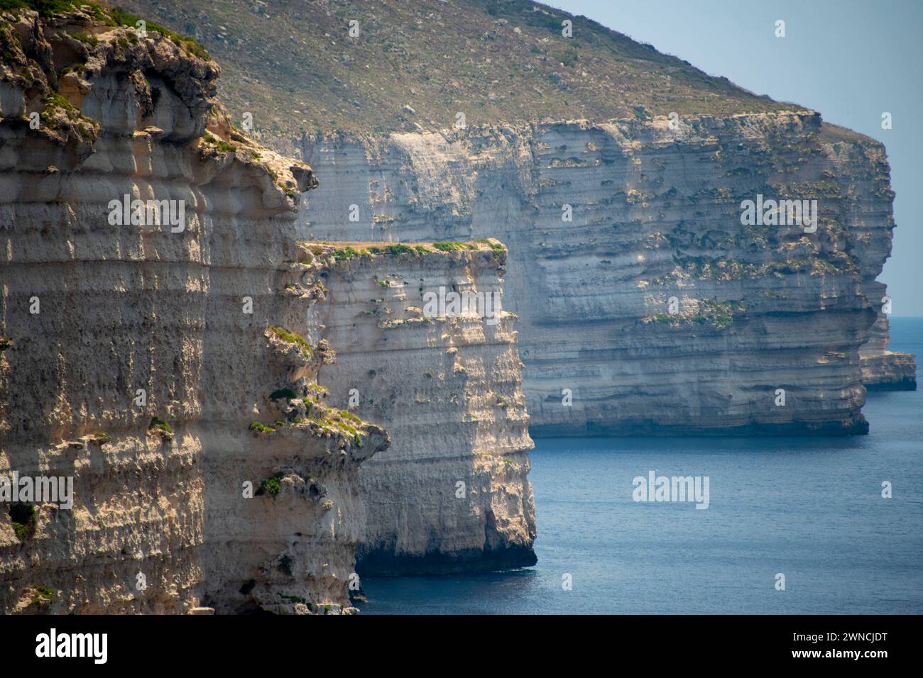 Limestone Dingli Cliffs - Malta Stock Photo - Alamy