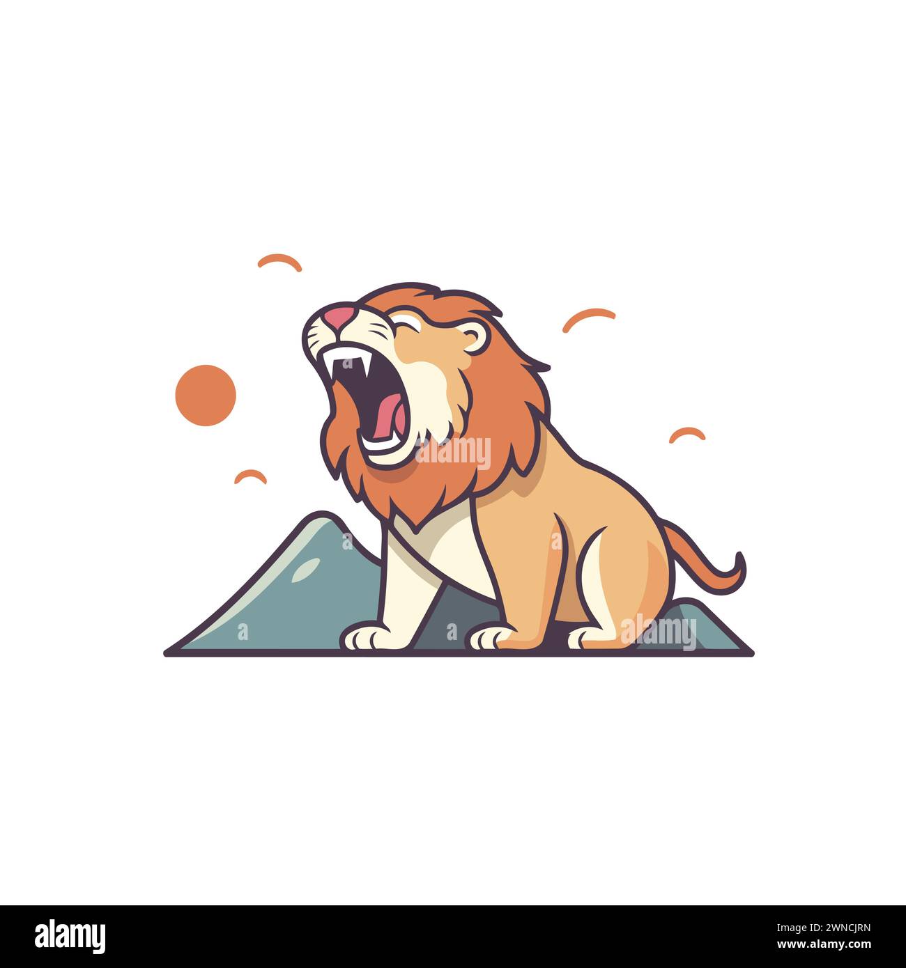 Lion rock art Stock Vector Images - Alamy