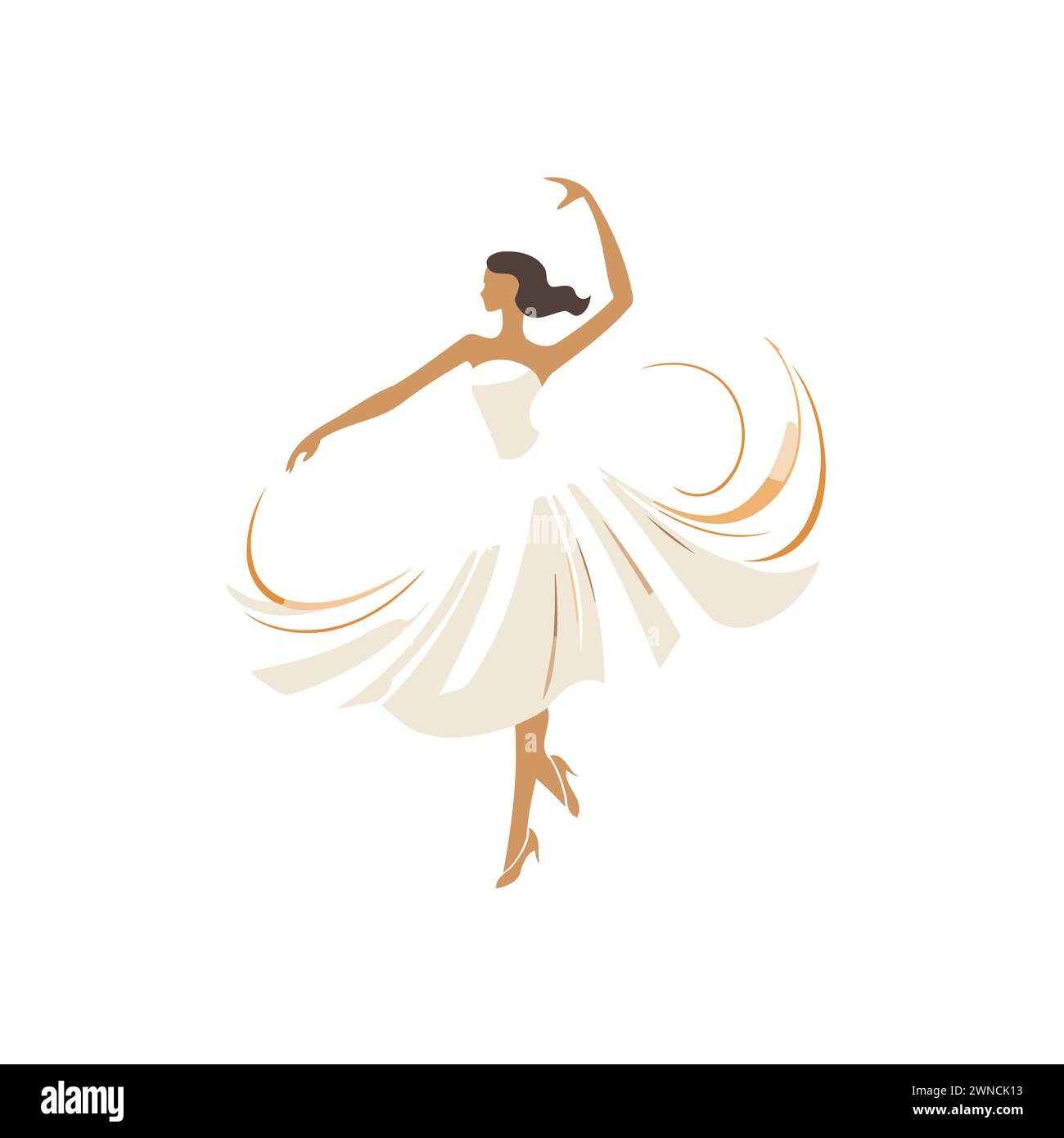 A white dress Stock Vector Images - Alamy