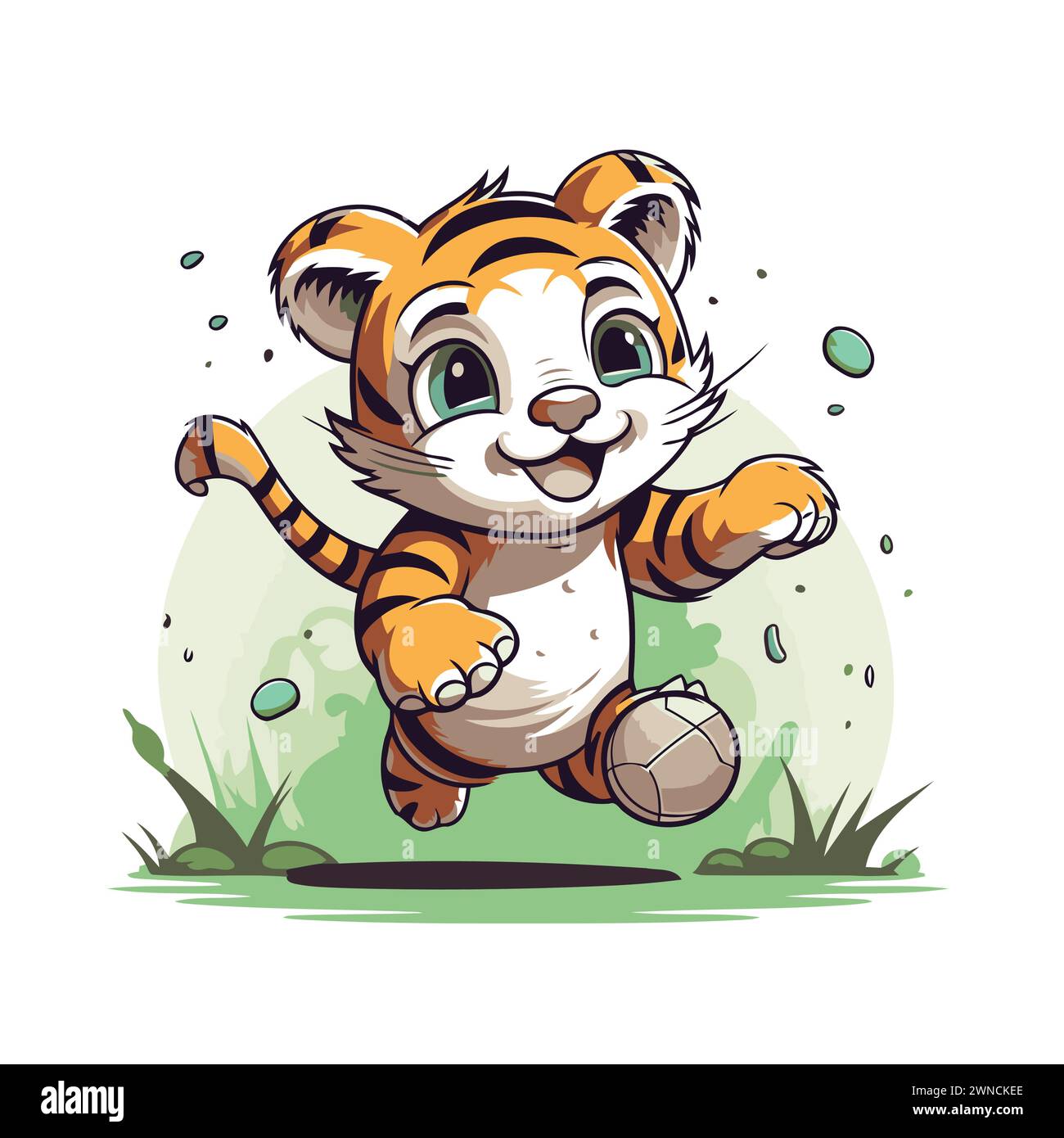 Tiger ball Stock Vector Images - Alamy