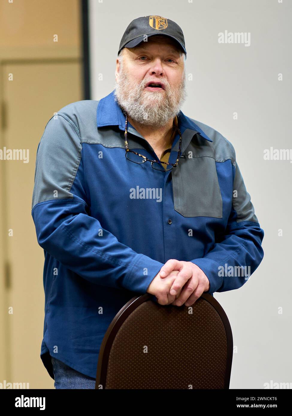 Mark Nordman, race director/marshall of the Iditarod dog sled race, at ...