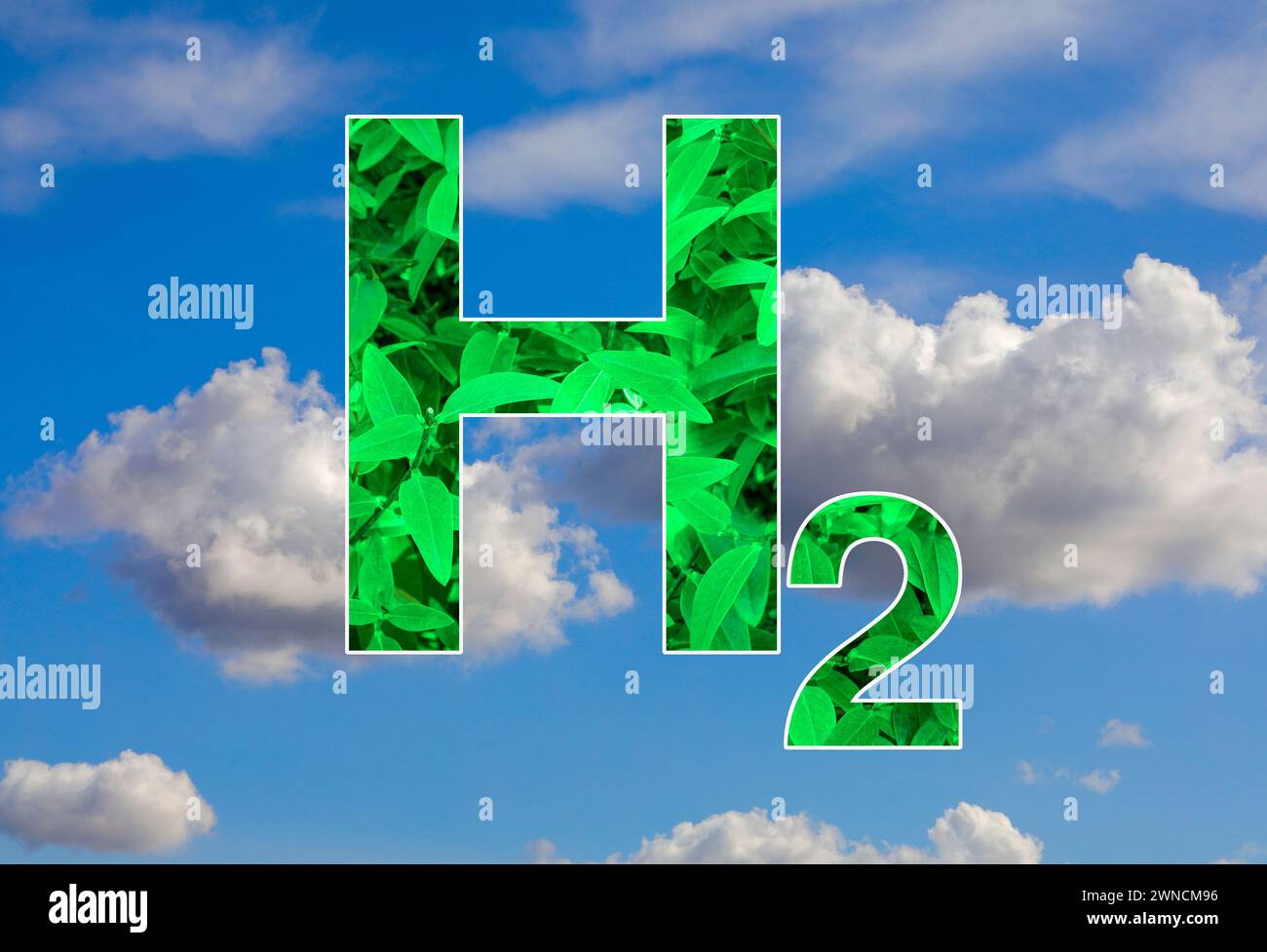 Conceptual illustration depicting clean energy. The image shows the ...