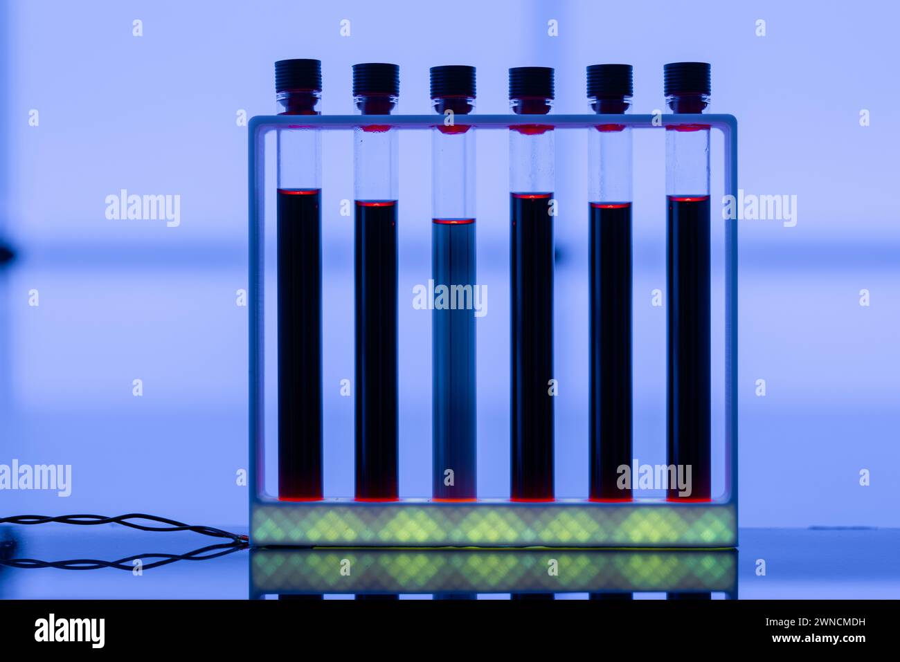 Samples of liquid in test tubes Stock Photo - Alamy