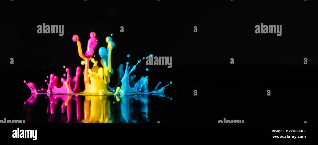 Paint splash background multi colored hi-res stock photography and ...