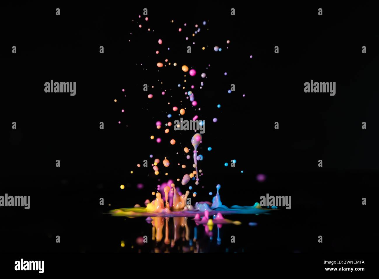 Paint splash background multi colored hi-res stock photography and ...