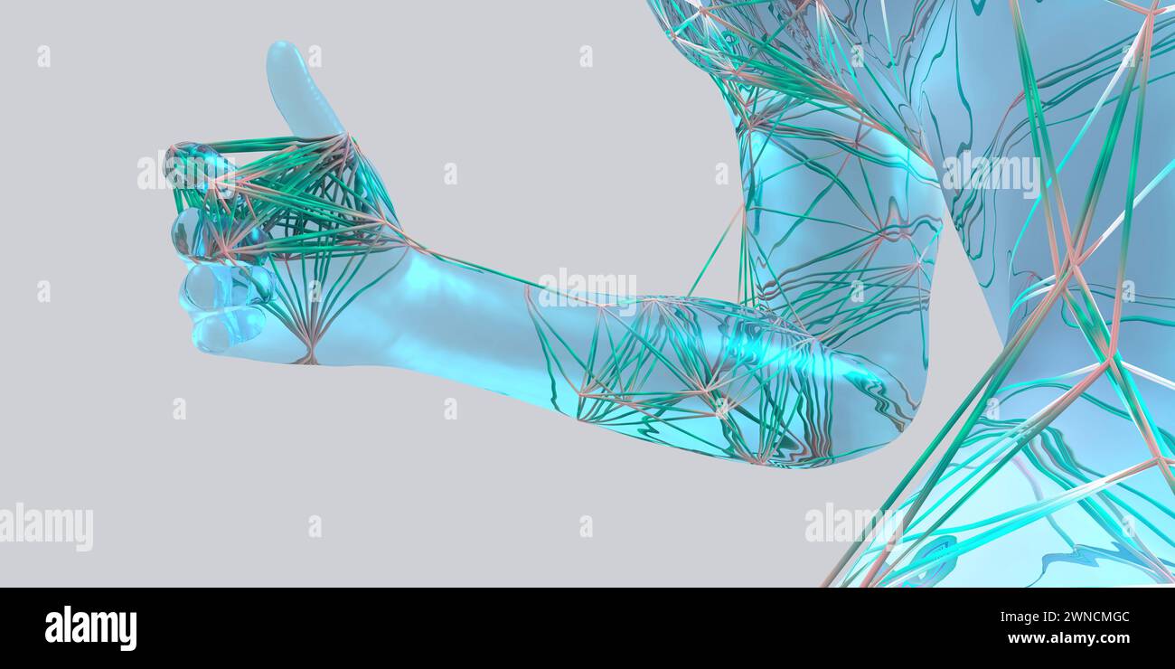 Human body connections, illustration Stock Photo - Alamy