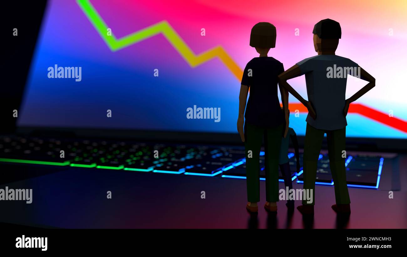 Financial problems, illustration Stock Photo - Alamy