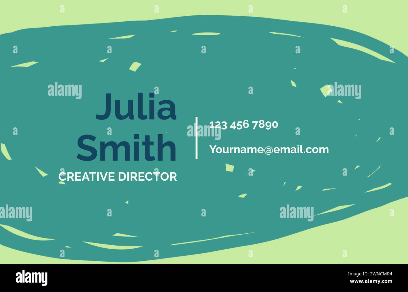 Showcase creativity, abstract business card design Stock Photo - Alamy