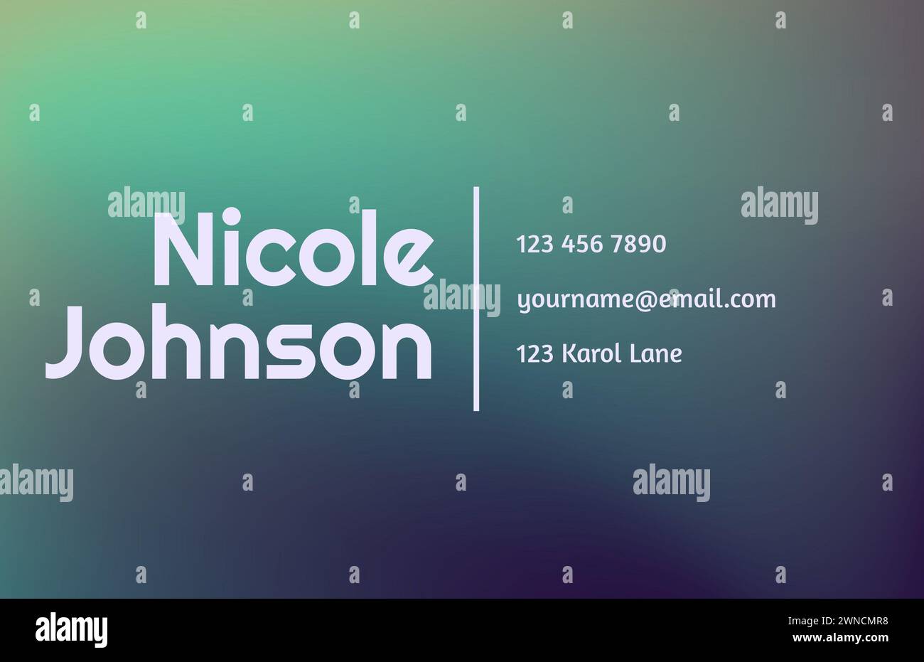 Professional networking, a sleek business card template with a modern ...