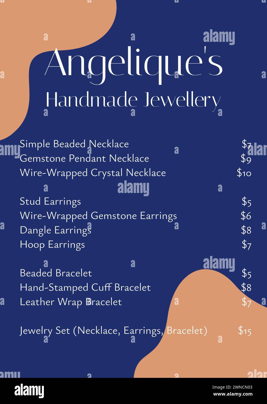 Promote artisan creations, sleek design Stock Photo - Alamy