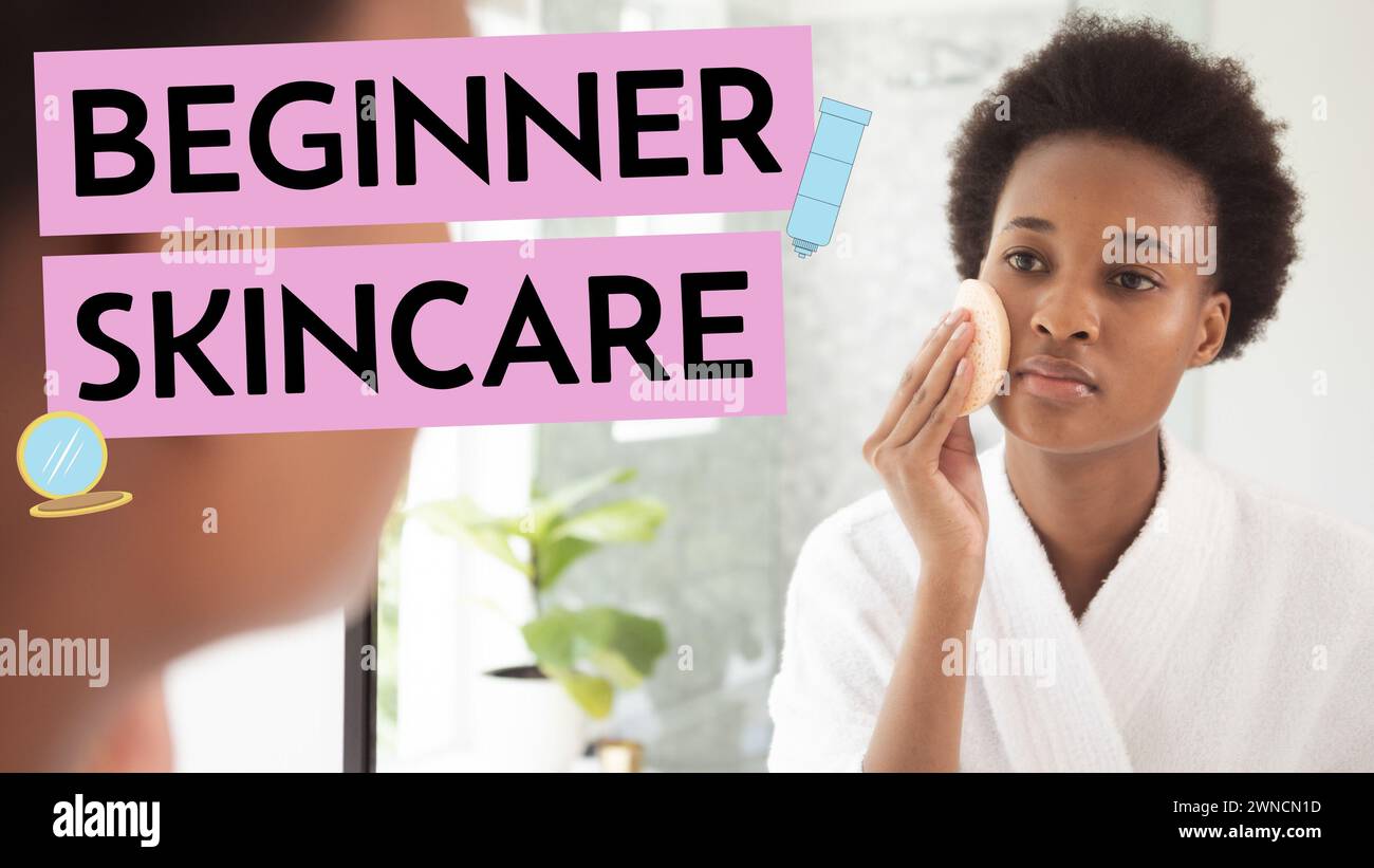 Skincare basics, a woman's routine. Captures the essence of a beginner ...